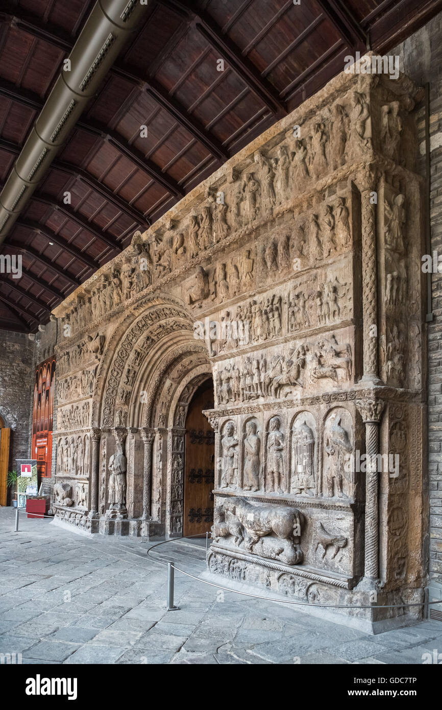 Spain,Catalonia,Girona Province,Ripoll City,Santa Maria de Ripoll ...