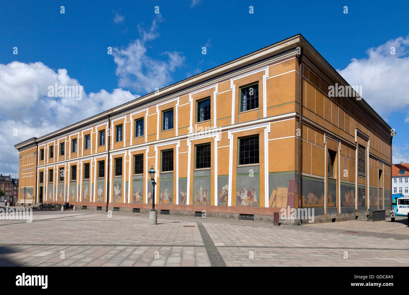 Thorvaldsen's Museum next to Christiansborg in Copenhagen. The building ...