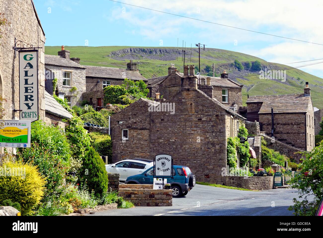 Muker village Swaledale Yorkshire UK Stock Photo - Alamy