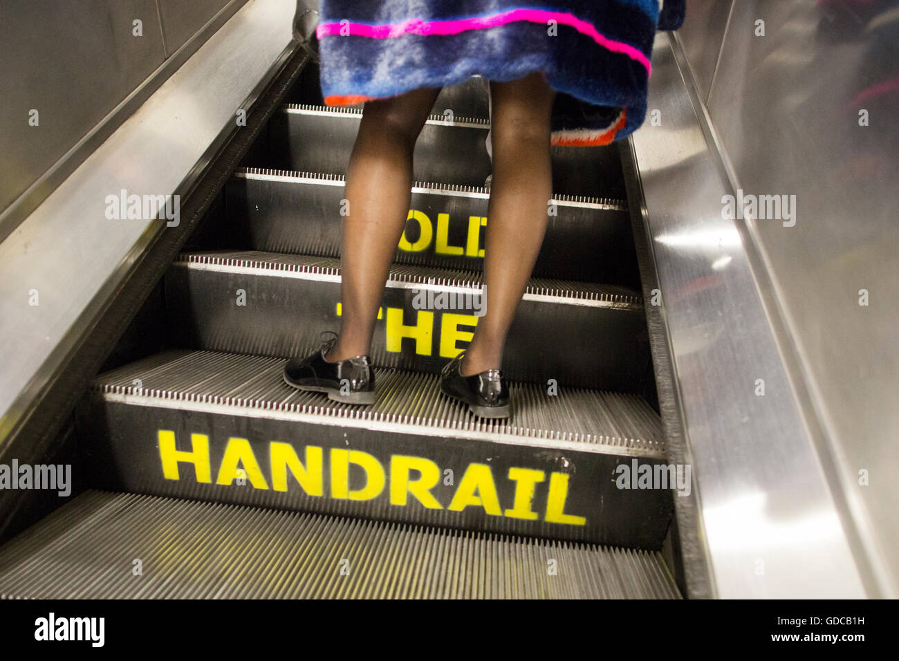 Rush Hour at Holborn Tube Station on the London Underground, London, UK ...