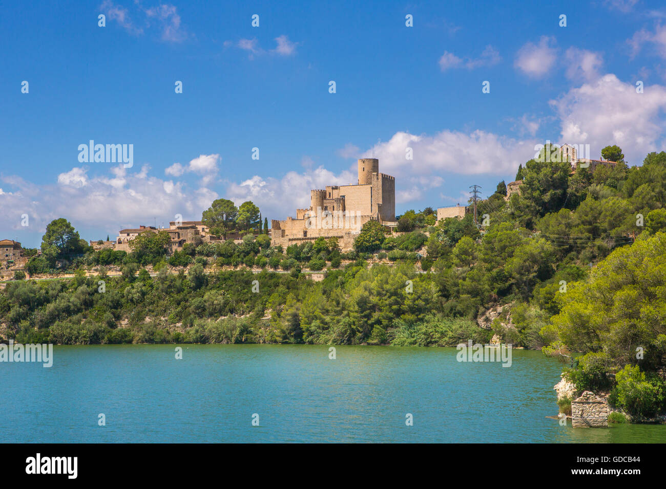 Spain,Catalonia,Barcelona province,Castellet City,the castle Stock ...