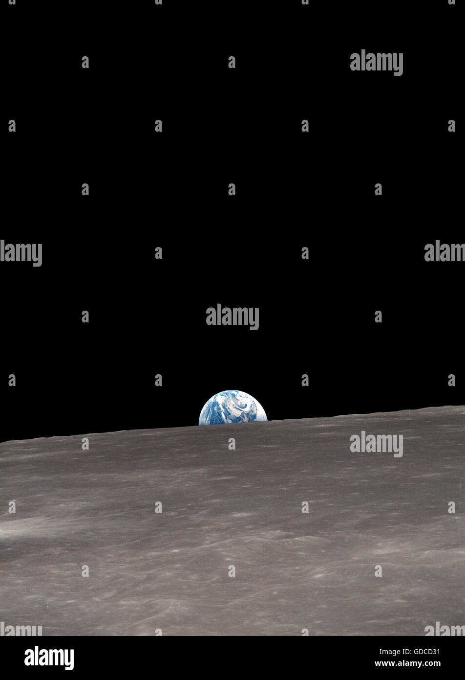 Earthrise From The Moon High Resolution Stock Photography and Images ...