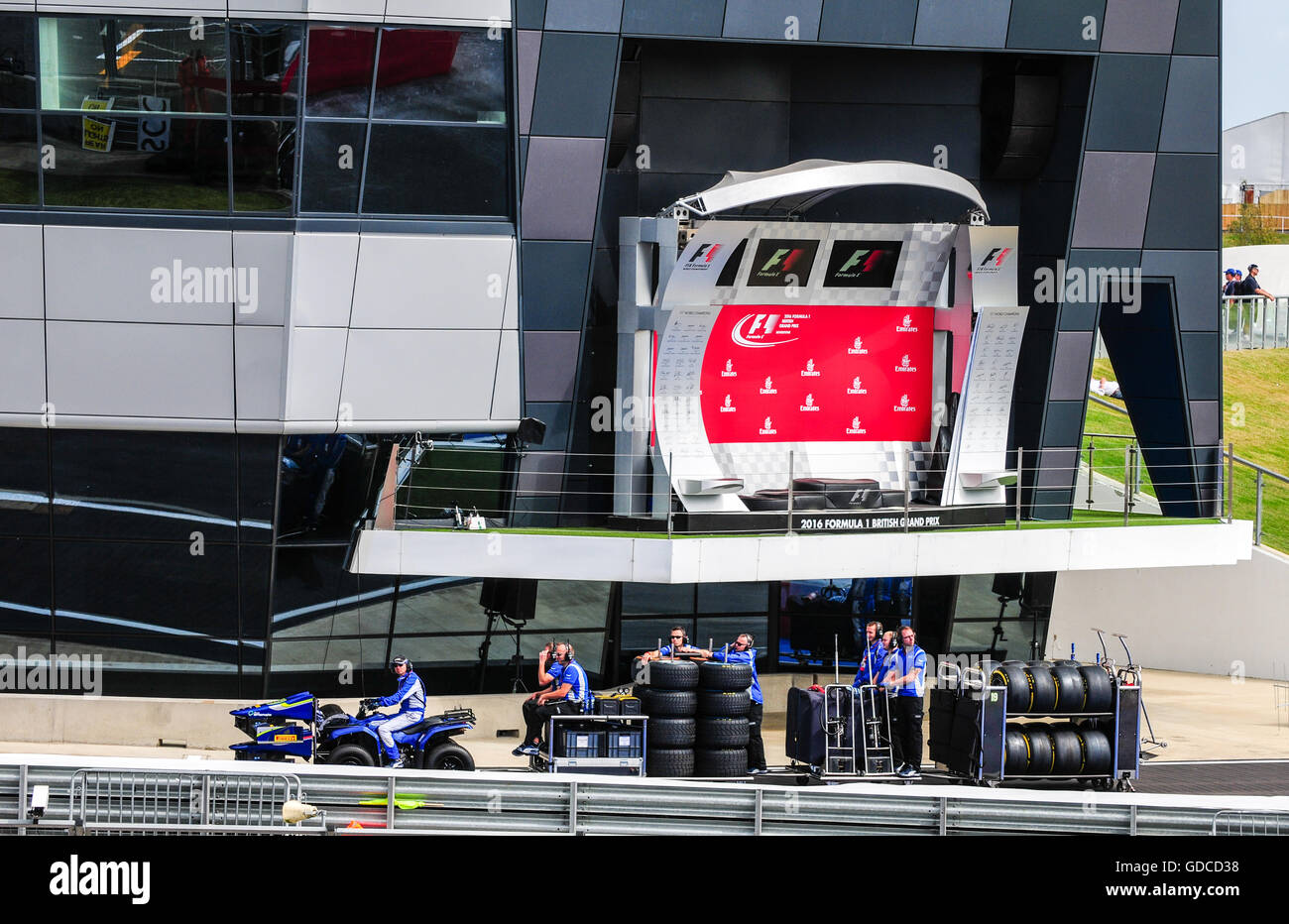 Silverstone podium F1 Formula One race Stock Photo - Alamy