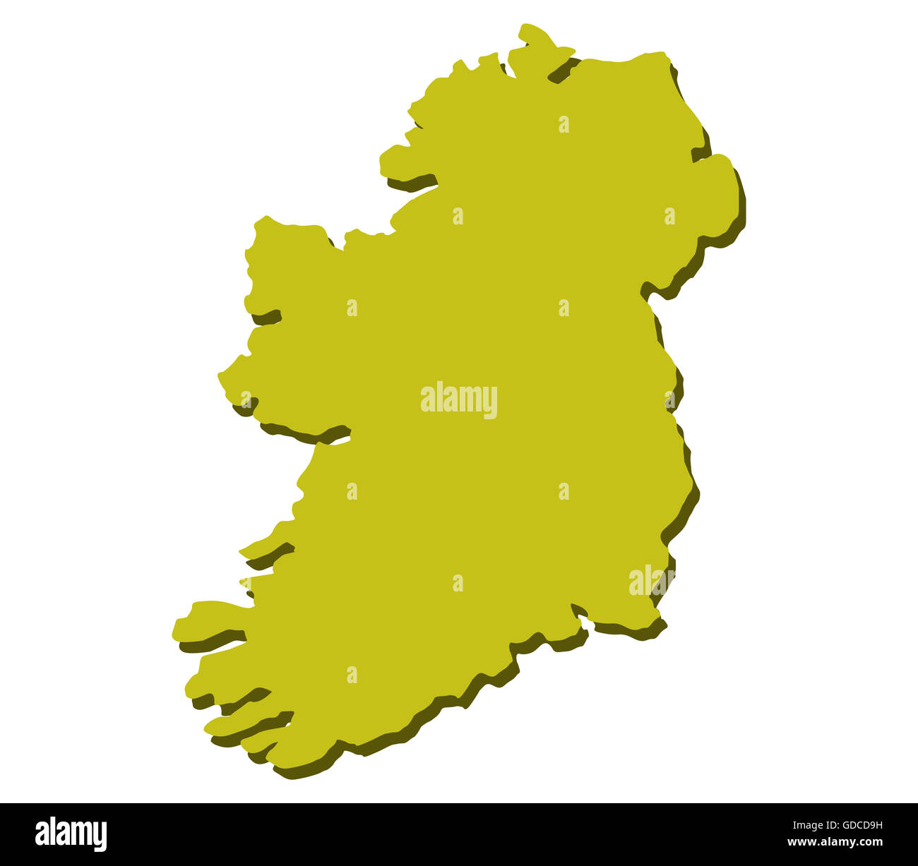 map of ireland Stock Photo - Alamy