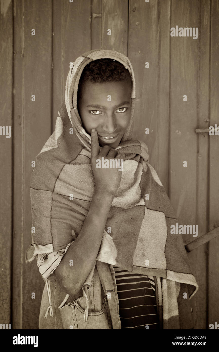 Portrait of an Ethiopian man, Debre Zebit, Amhara Region, Ethiopia ...
