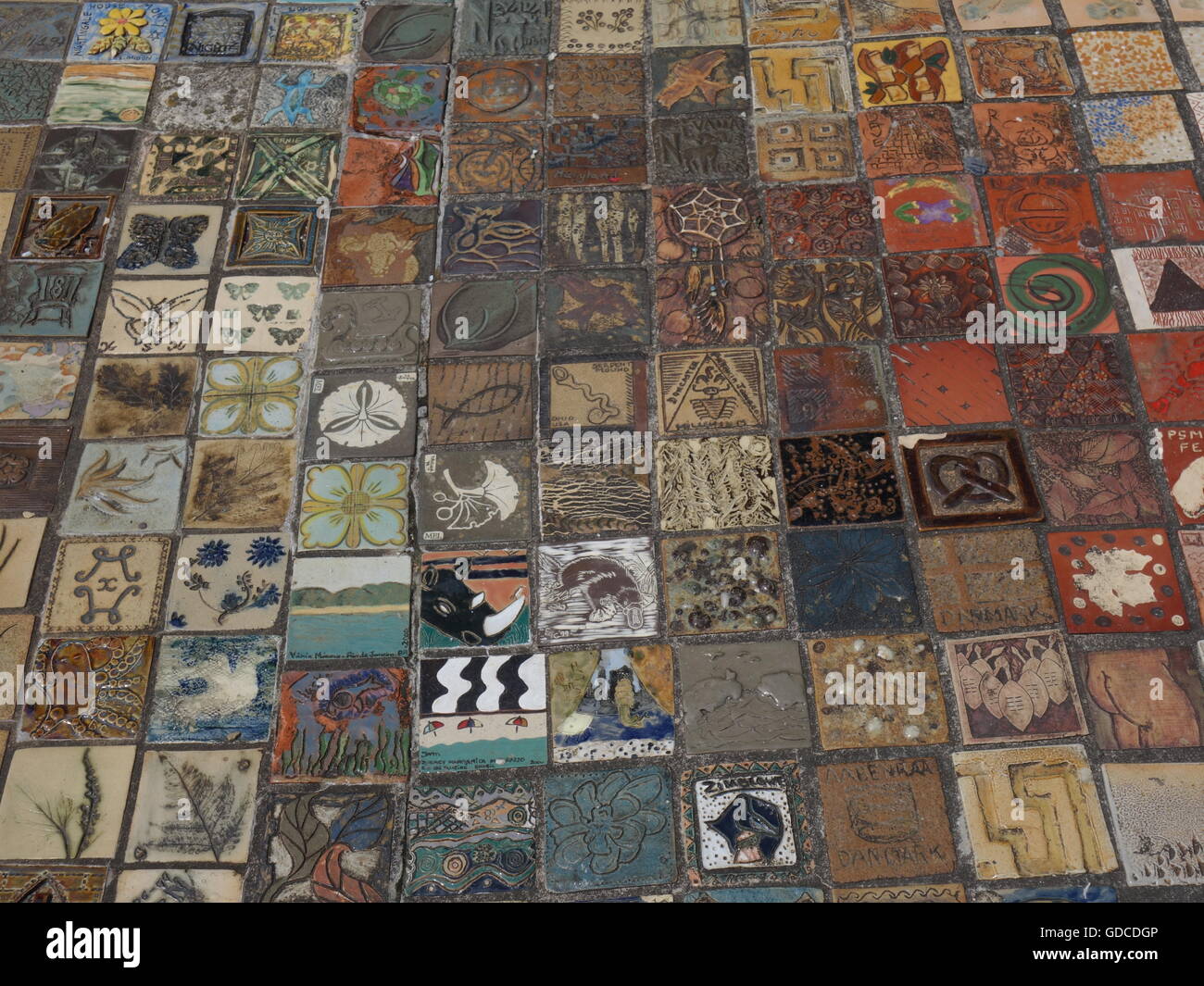 Rustic tile pattern Stock Photo - Alamy