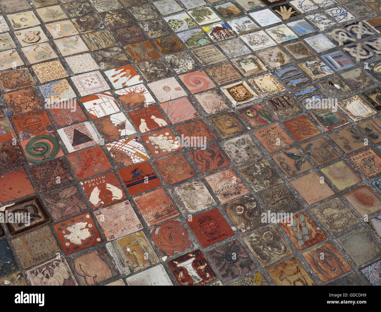Rustic tile pattern Stock Photo - Alamy
