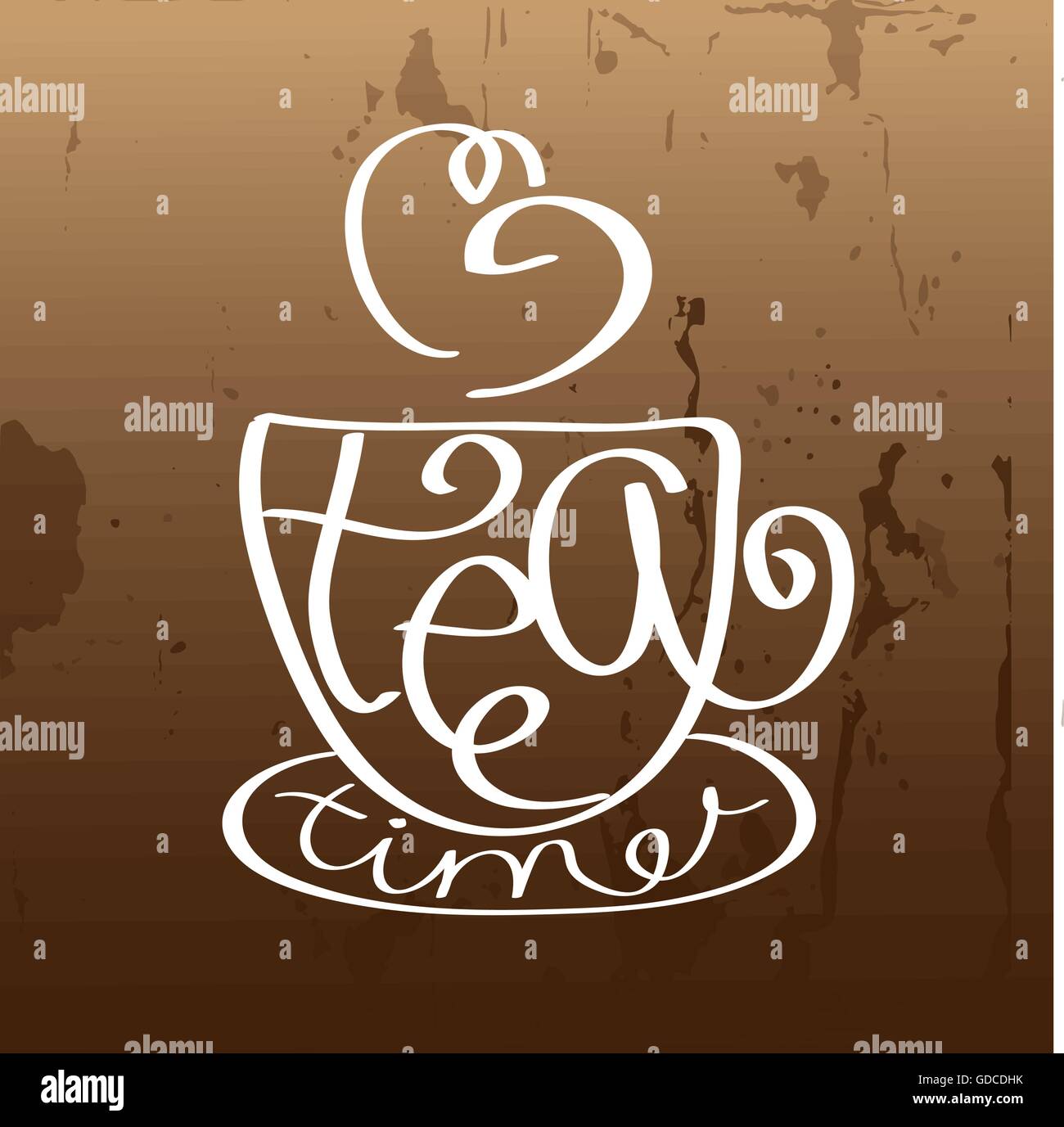 Tea time design template Stock Vector Image & Art - Alamy