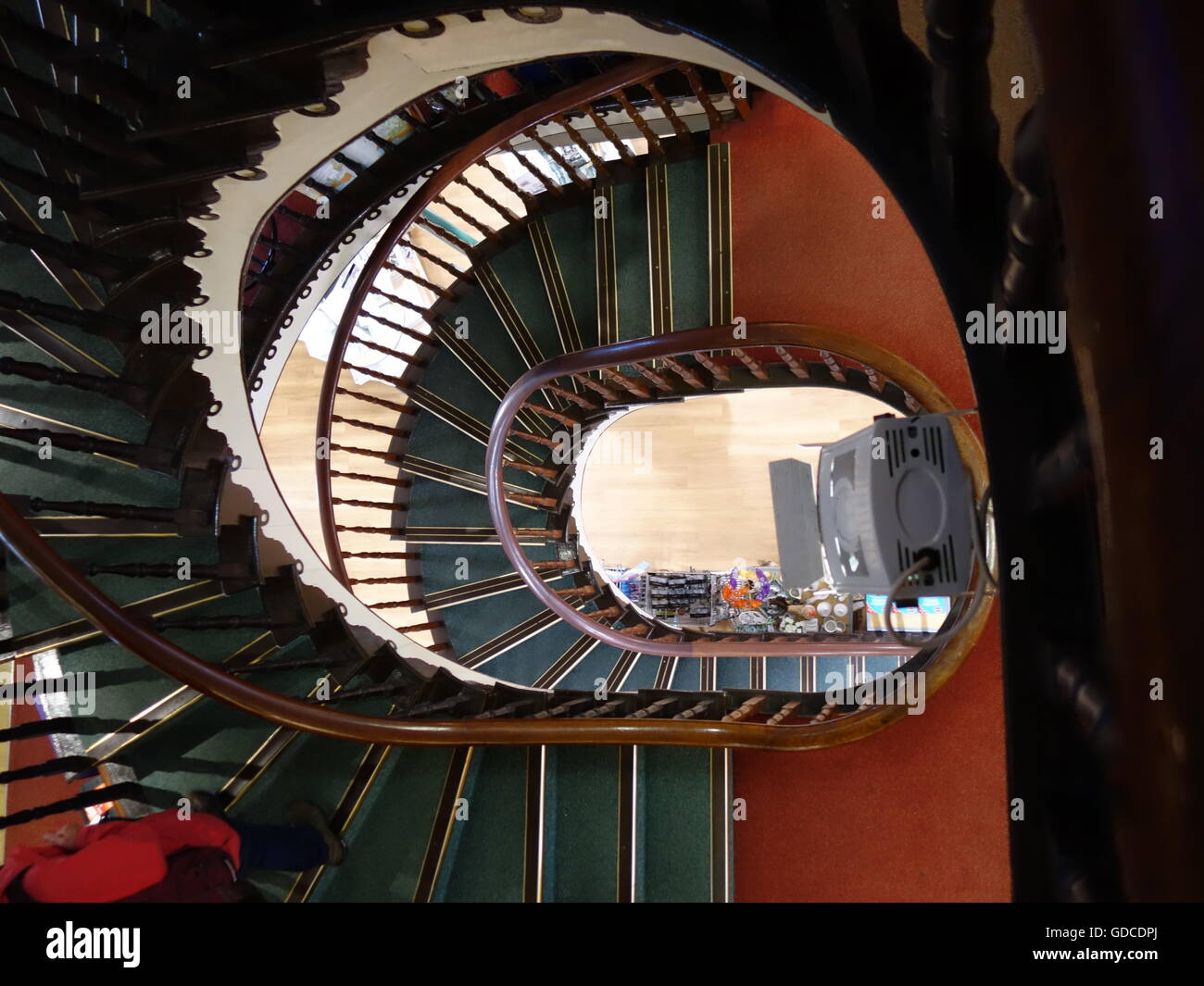 Ornate spiral staircase from above Stock Photo - Alamy