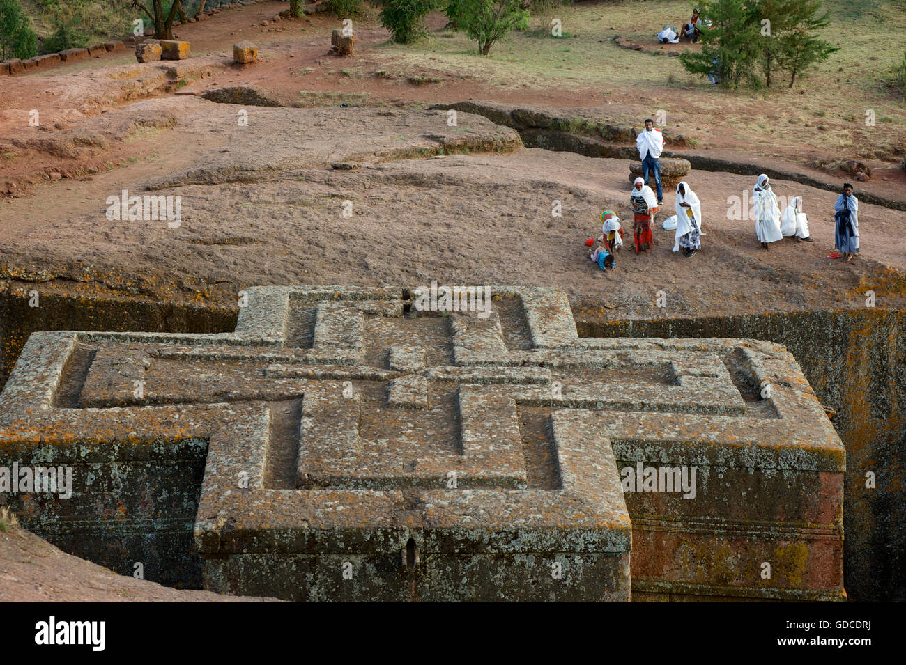 Bete Giyorgis Church, Lalibela, Ethiopia. Church of Saint George Stock ...