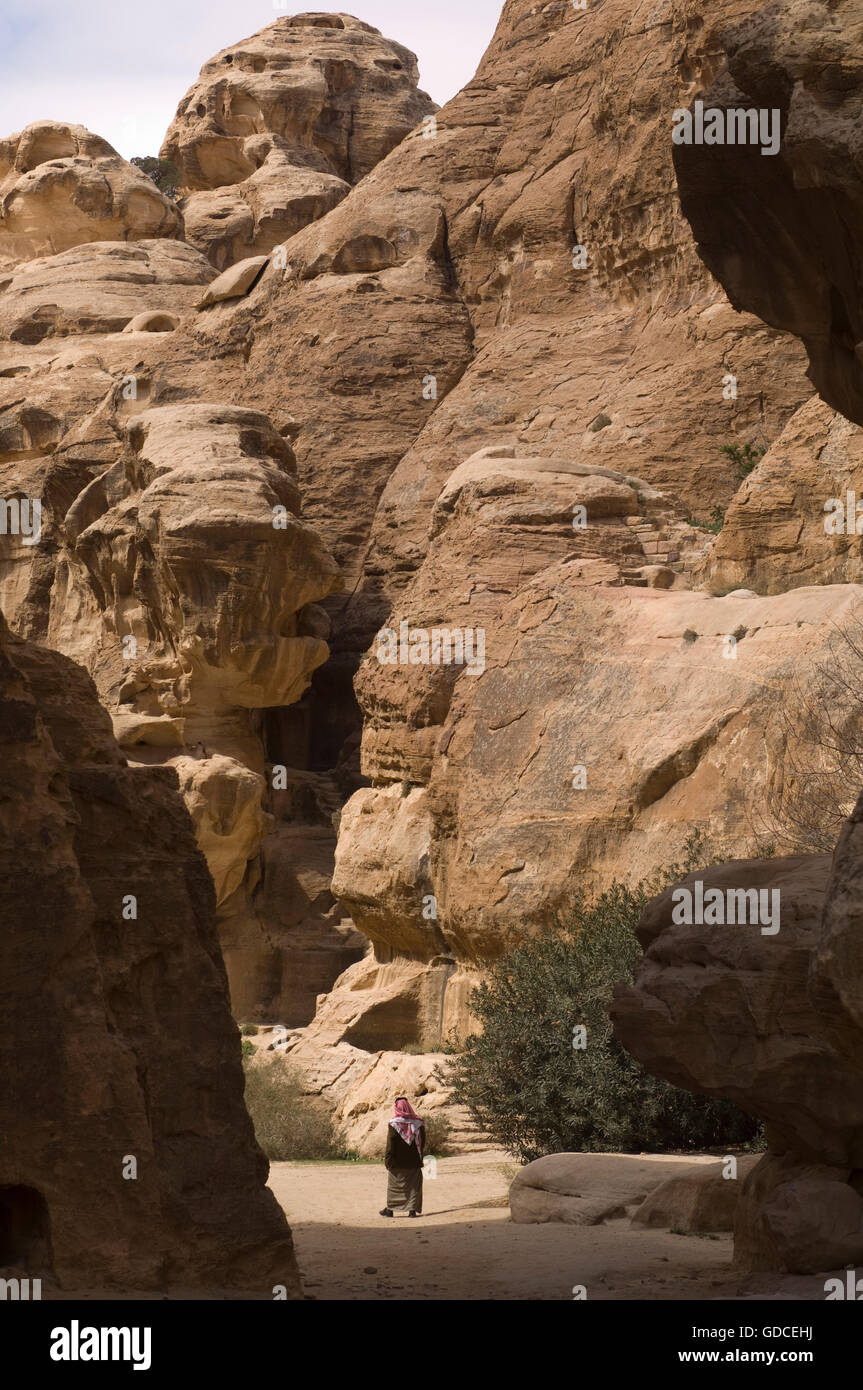Beida, also known as "Little Petra", Jordan, Middle East Stock Photo ...