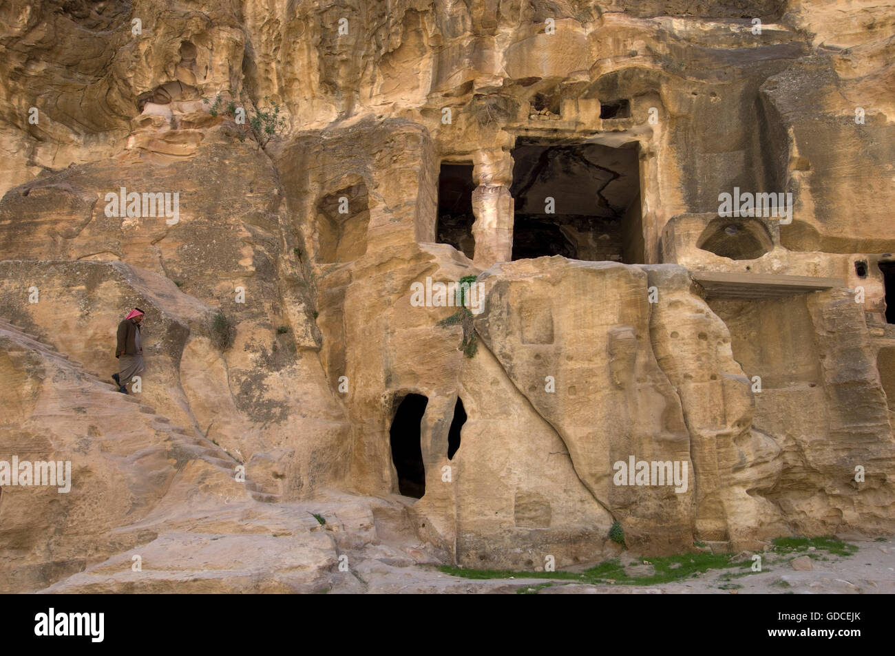 Beida, also known as "Little Petra", Jordan, Middle East Stock Photo ...