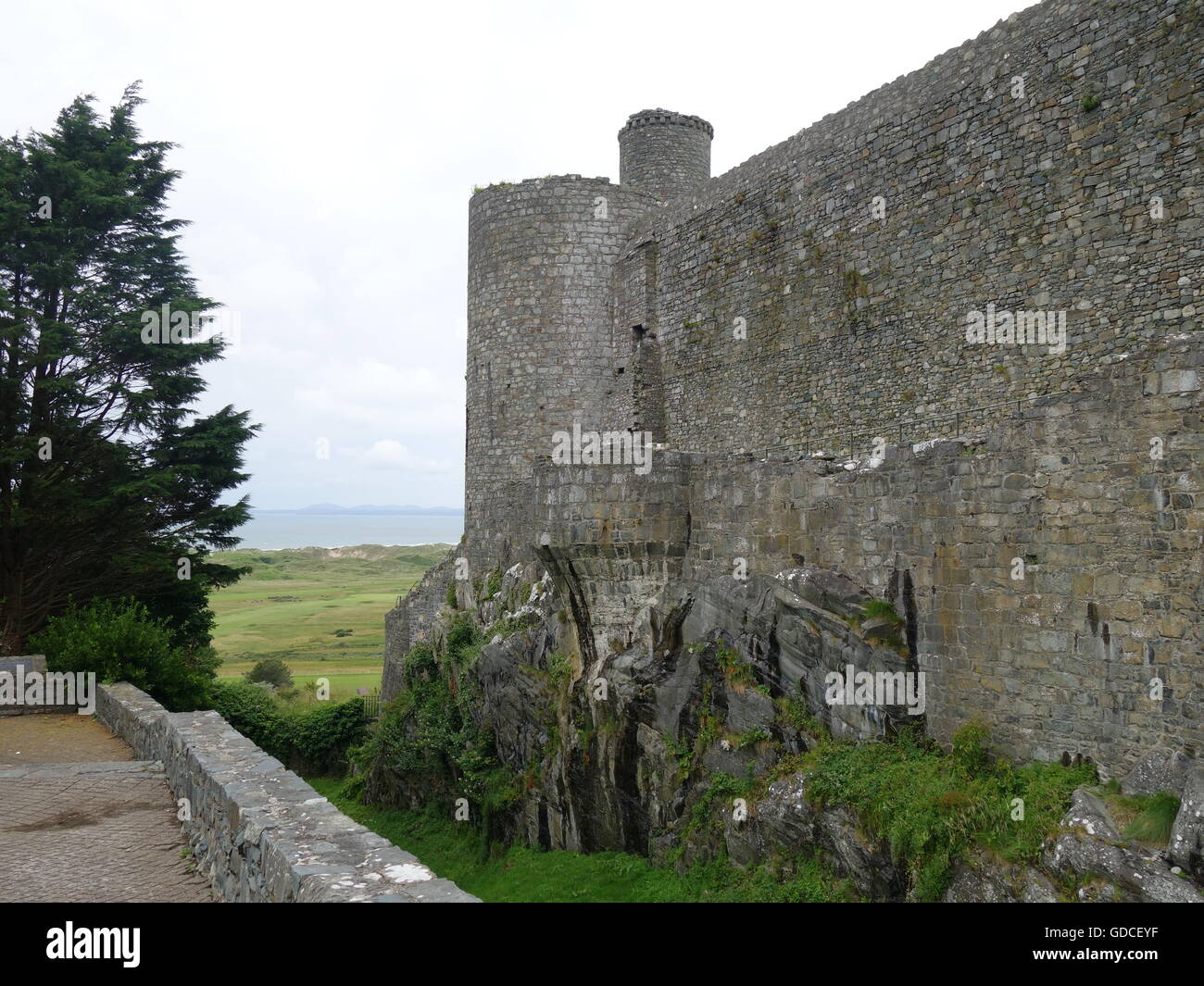 Harlech Castle in North Wales Stock Photo - Alamy