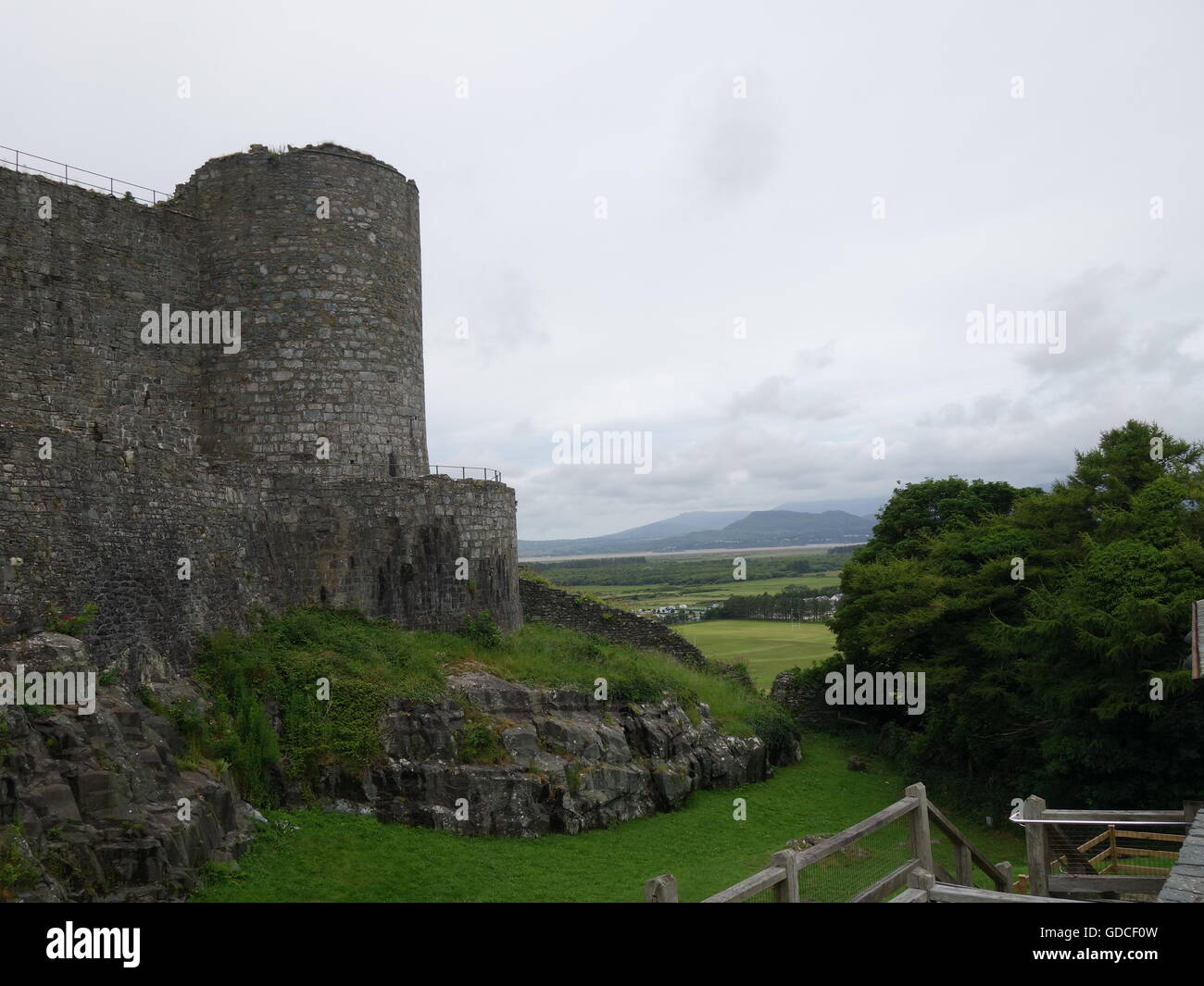 Castle ramparts and turrets Stock Photo - Alamy