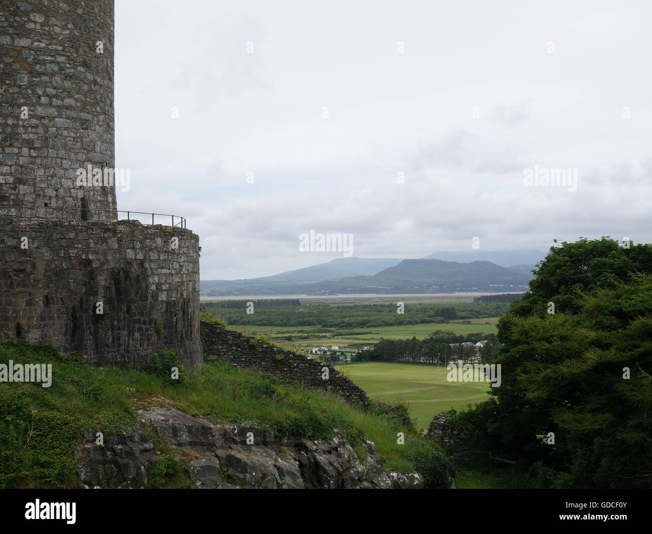 Castle ramparts and turrets Stock Photo - Alamy