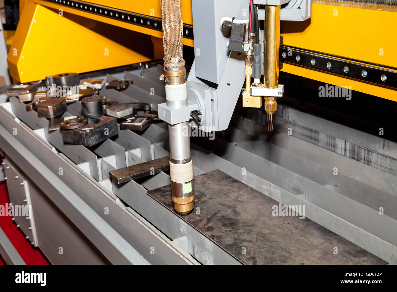 Machine for constant metal laser cutting Stock Photo - Alamy