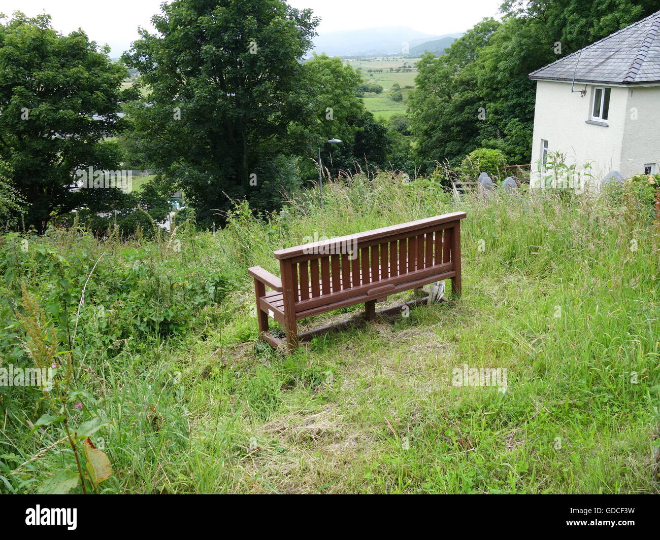 A melancholy lonely bench Stock Photo - Alamy
