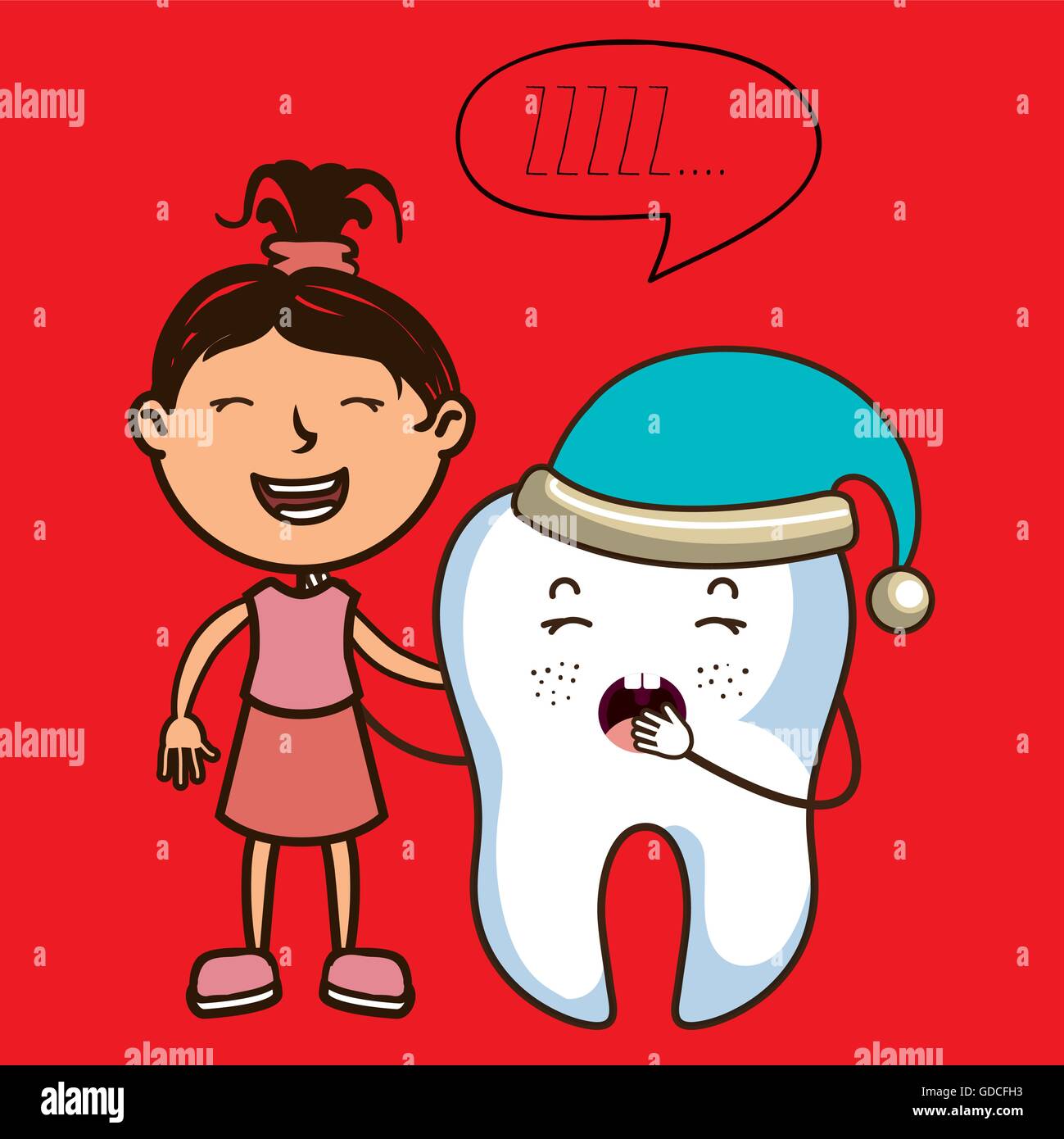 girl with tooth isolated icon design Stock Vector Image & Art - Alamy