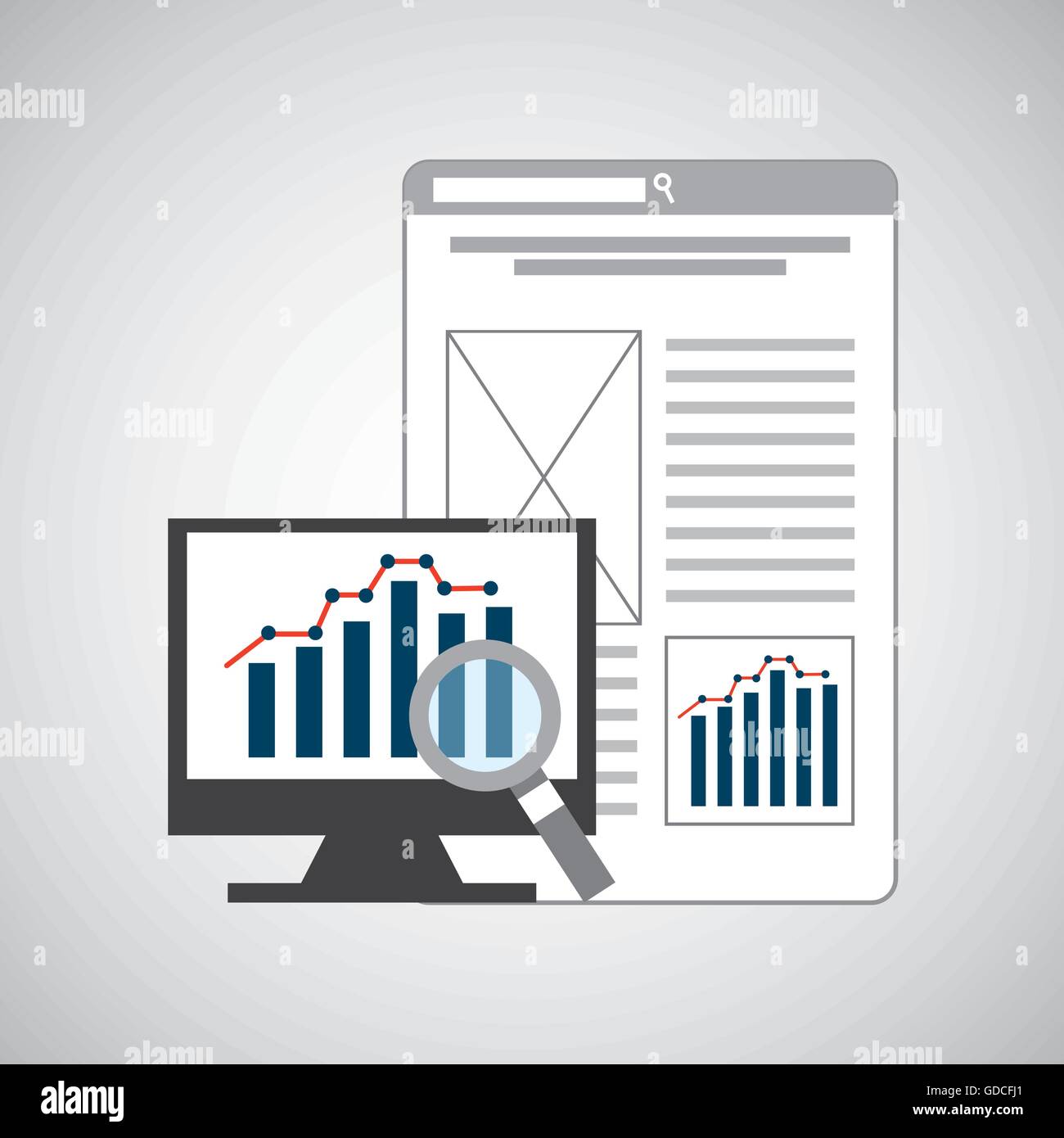 data analysis icon Stock Vector Image & Art - Alamy
