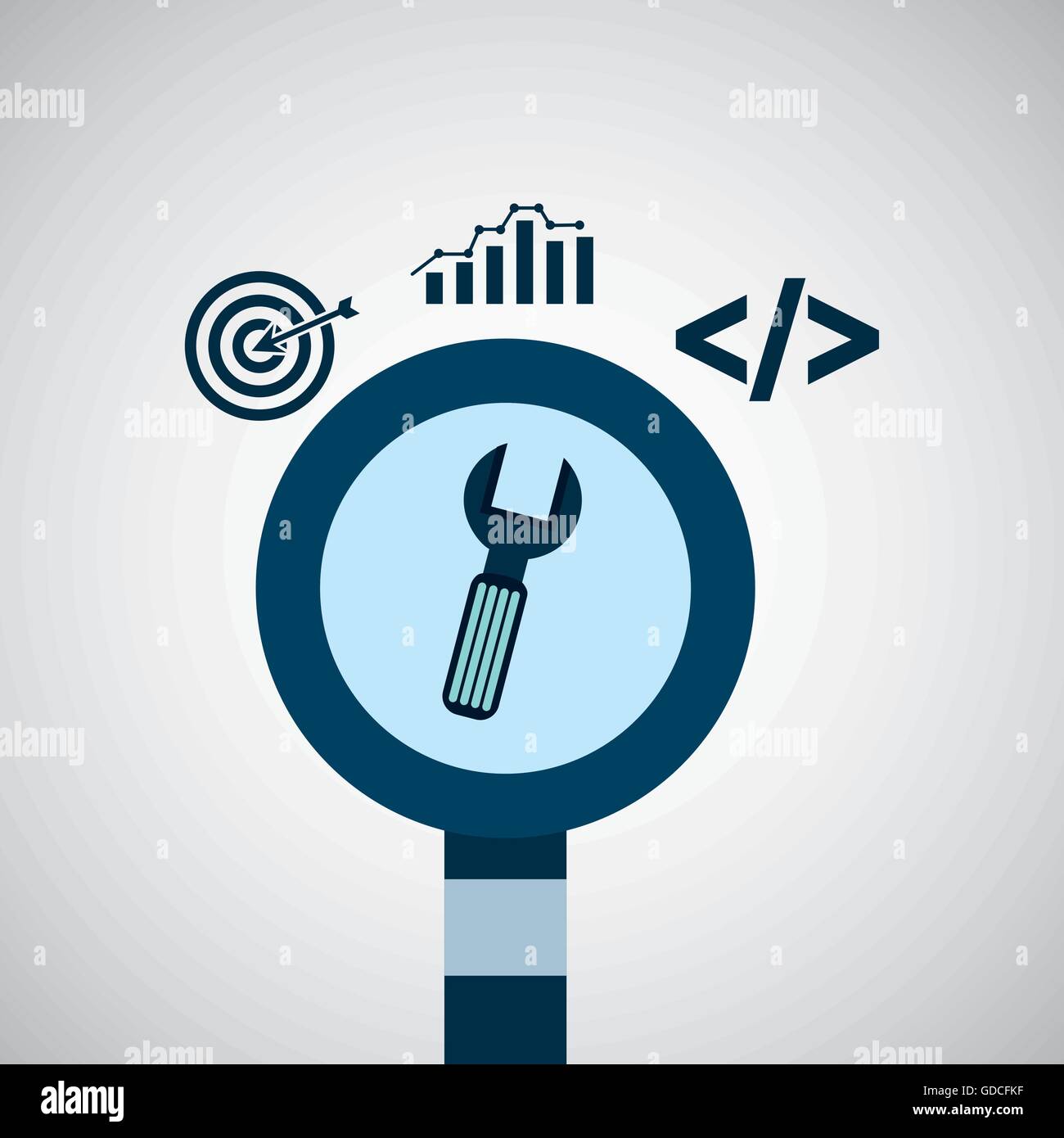 data analysis icon Stock Vector Image & Art - Alamy