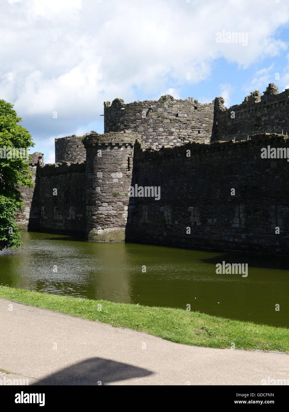 Castle ramparts and turrets Stock Photo - Alamy