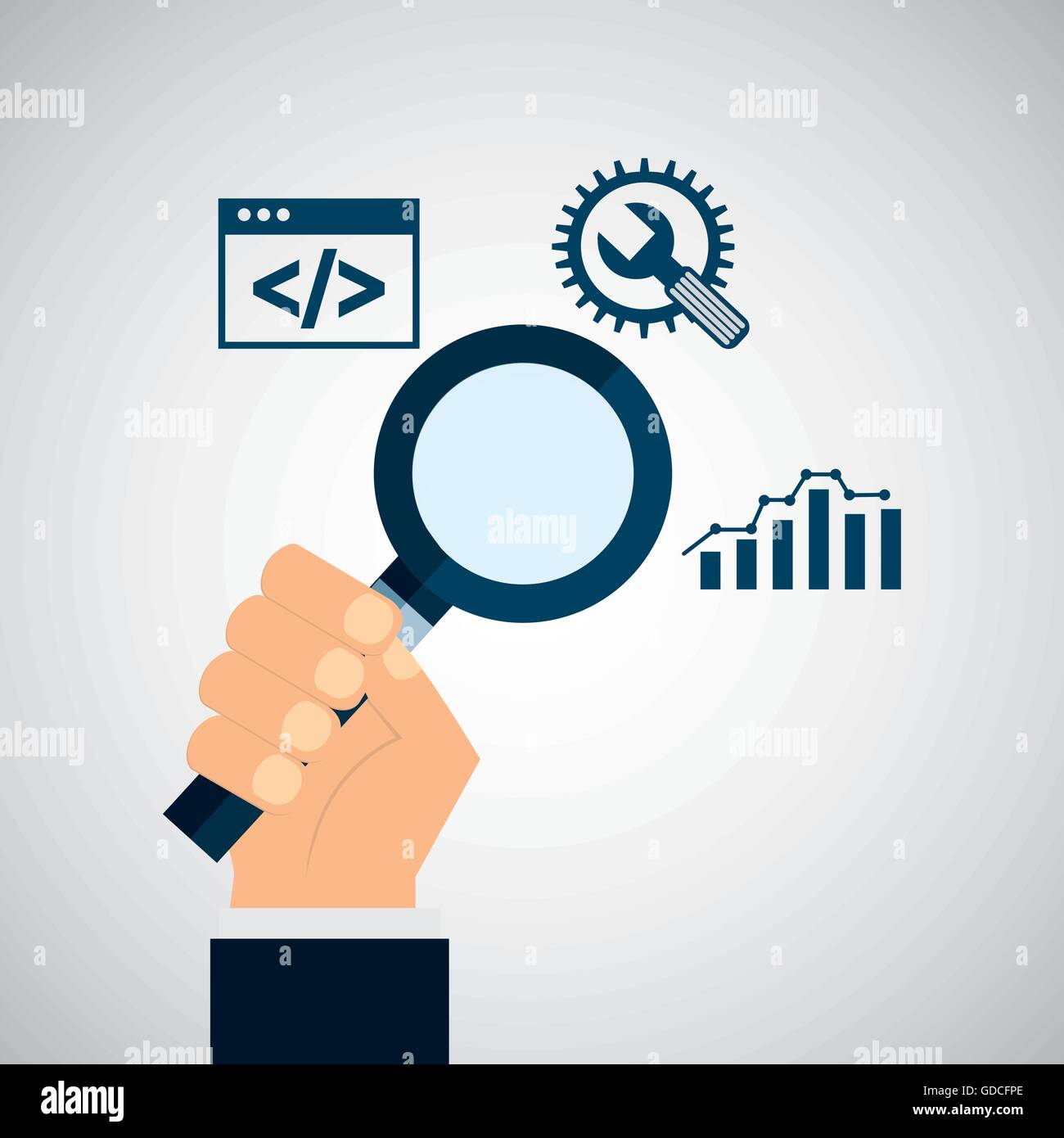 data analysis icon Stock Vector Image & Art - Alamy