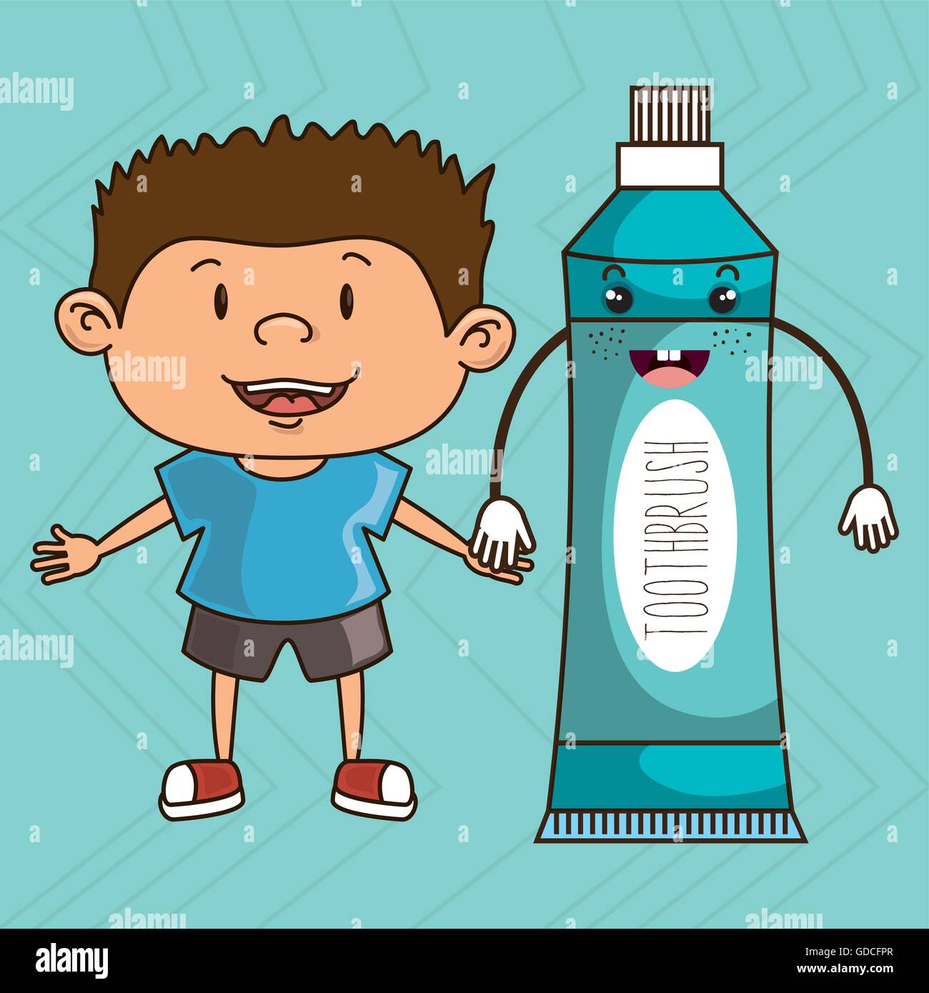 girl with toothpaste isolated icon design Stock Vector Image & Art - Alamy