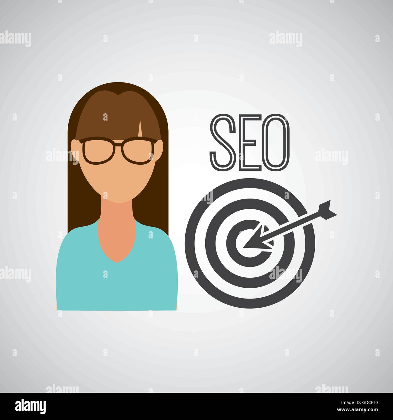 girl working icon Stock Vector Image & Art - Alamy