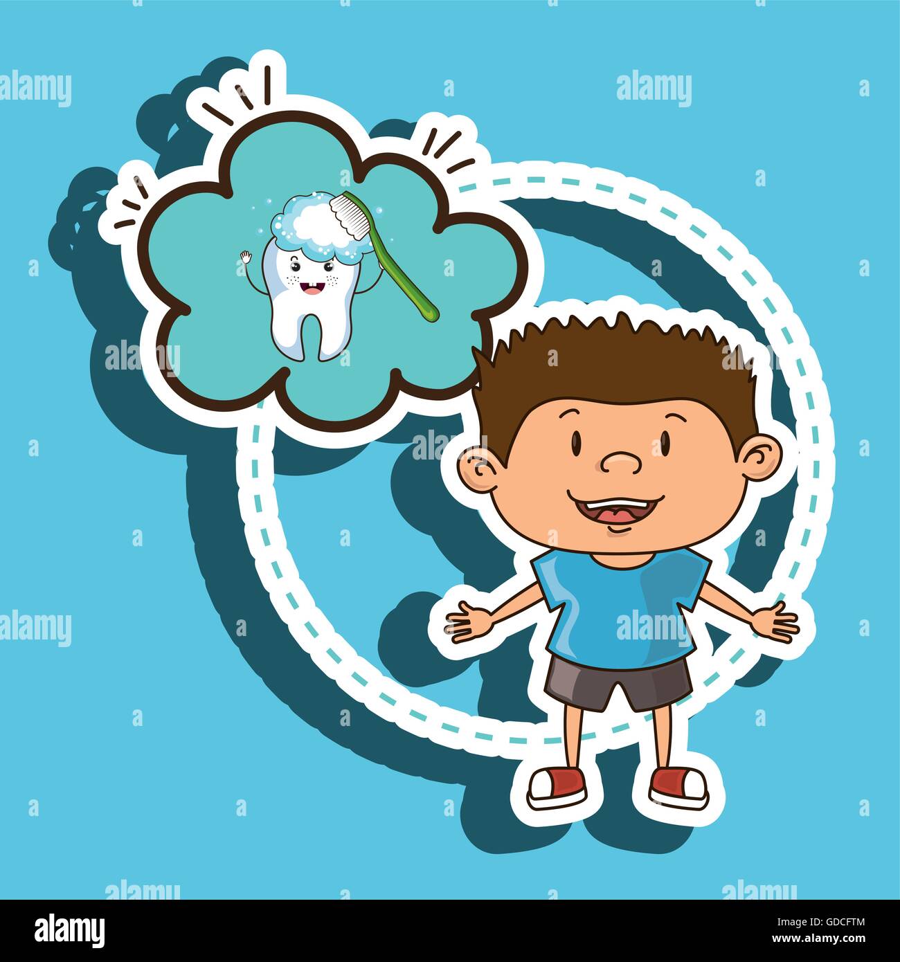 child with tooth isolated icon design Stock Vector Image & Art - Alamy