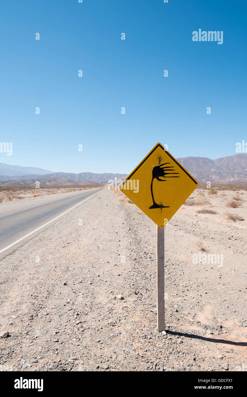 Road sign warning strong wind hi-res stock photography and images - Alamy