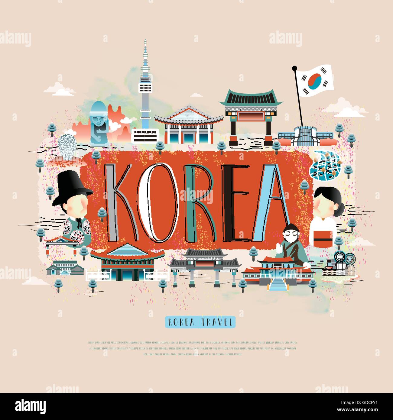 Traditional korean specialty Stock Vector Images - Alamy