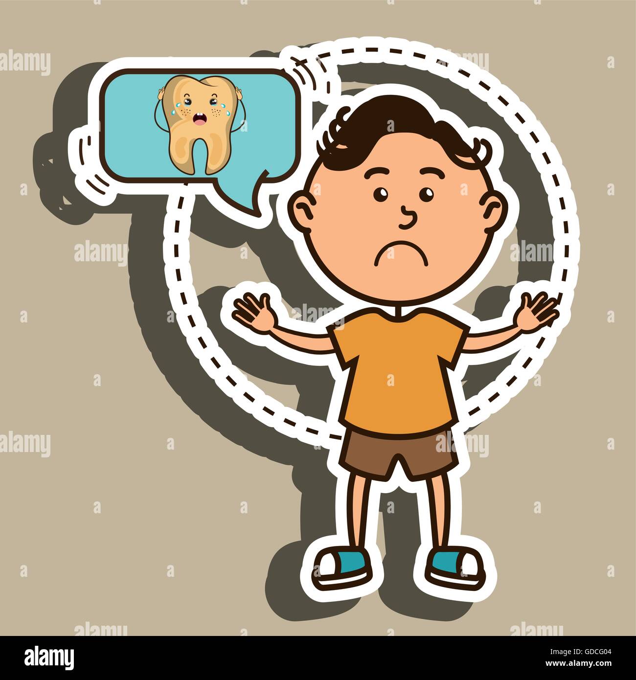 child with tooth isolated icon design Stock Vector Image & Art - Alamy