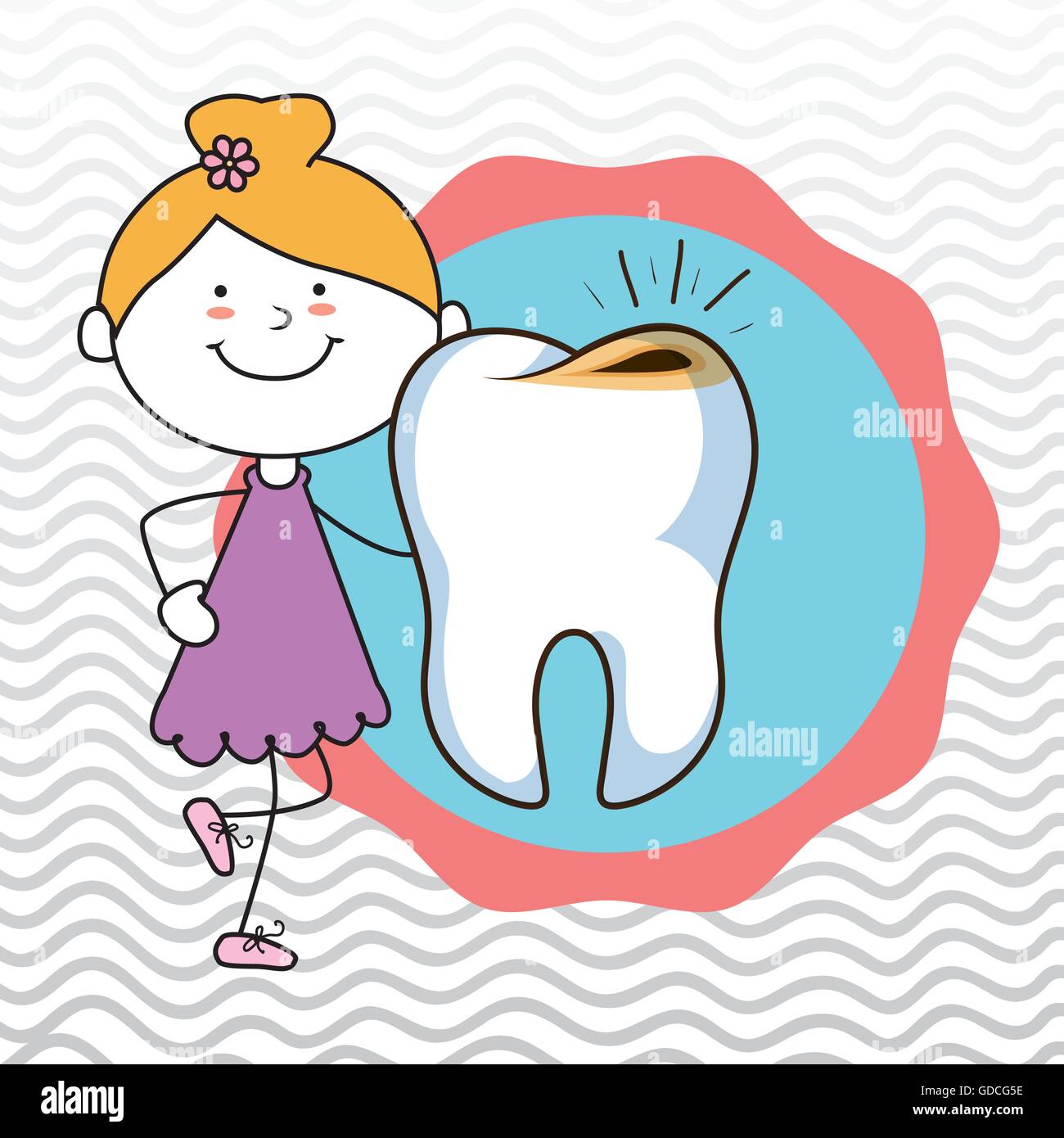 Girls teeth Stock Vector Images - Alamy
