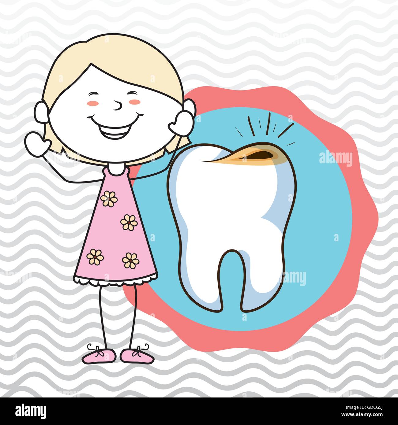 Girls teeth Stock Vector Images - Alamy