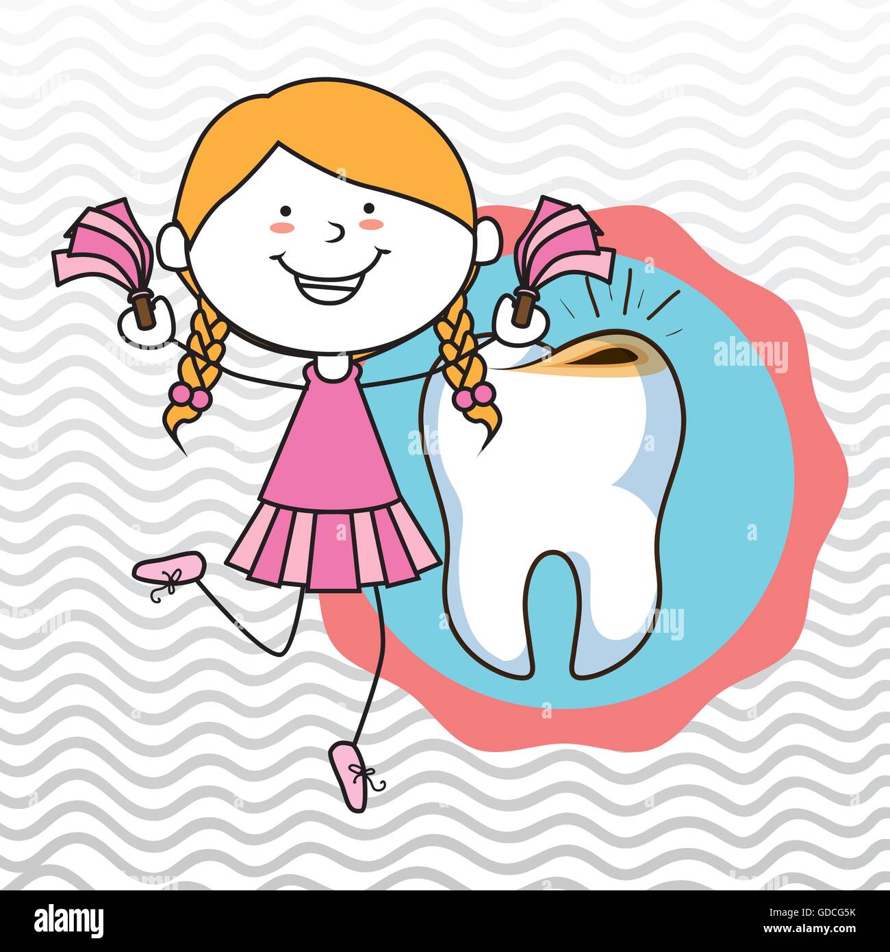 girl tooth isolated icon design Stock Vector Image & Art - Alamy