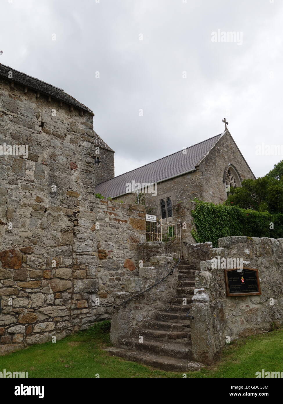The steps leading to an old church Stock Photo - Alamy