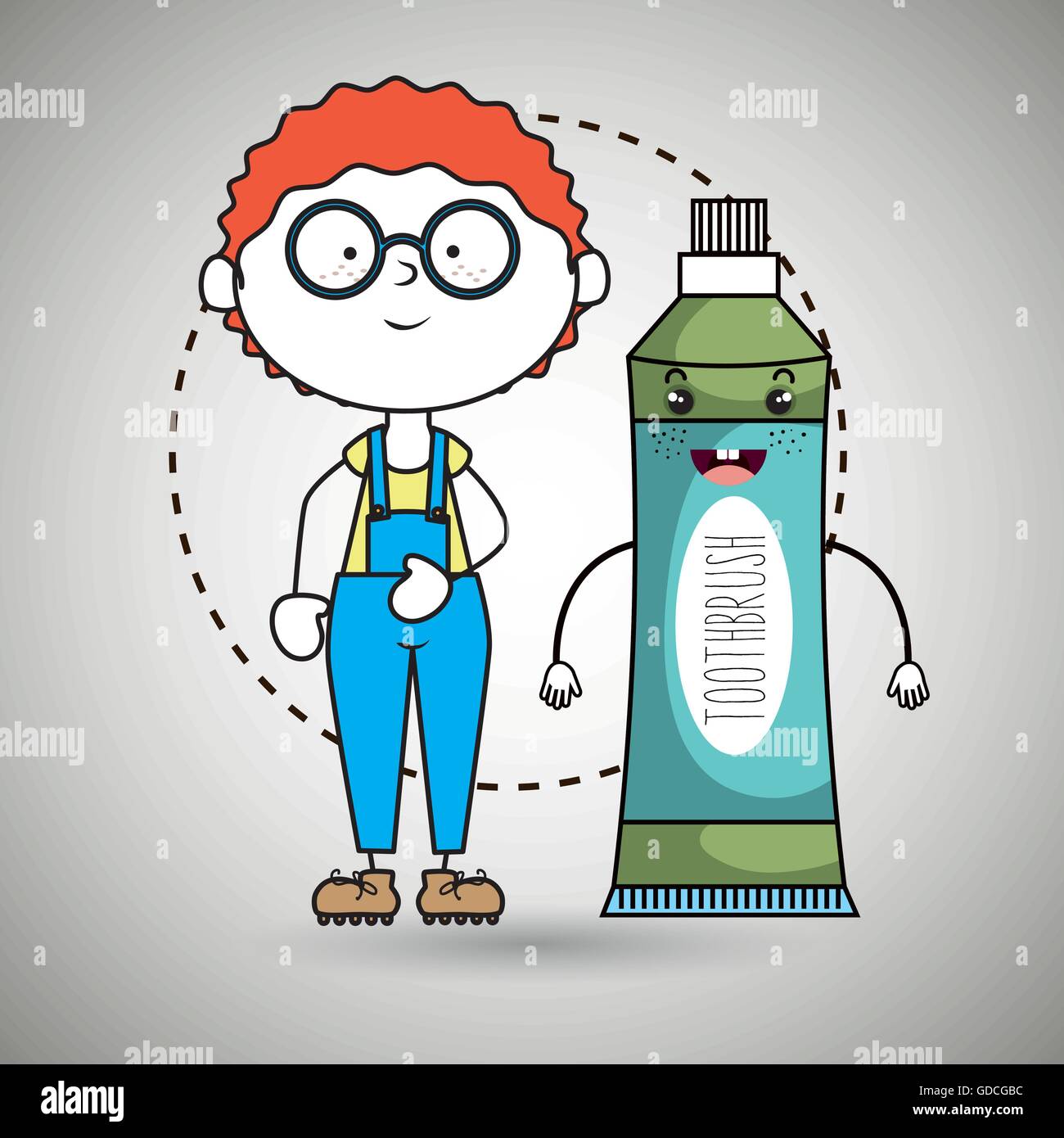 boy with toothpaste isolated icon design Stock Vector Image & Art - Alamy