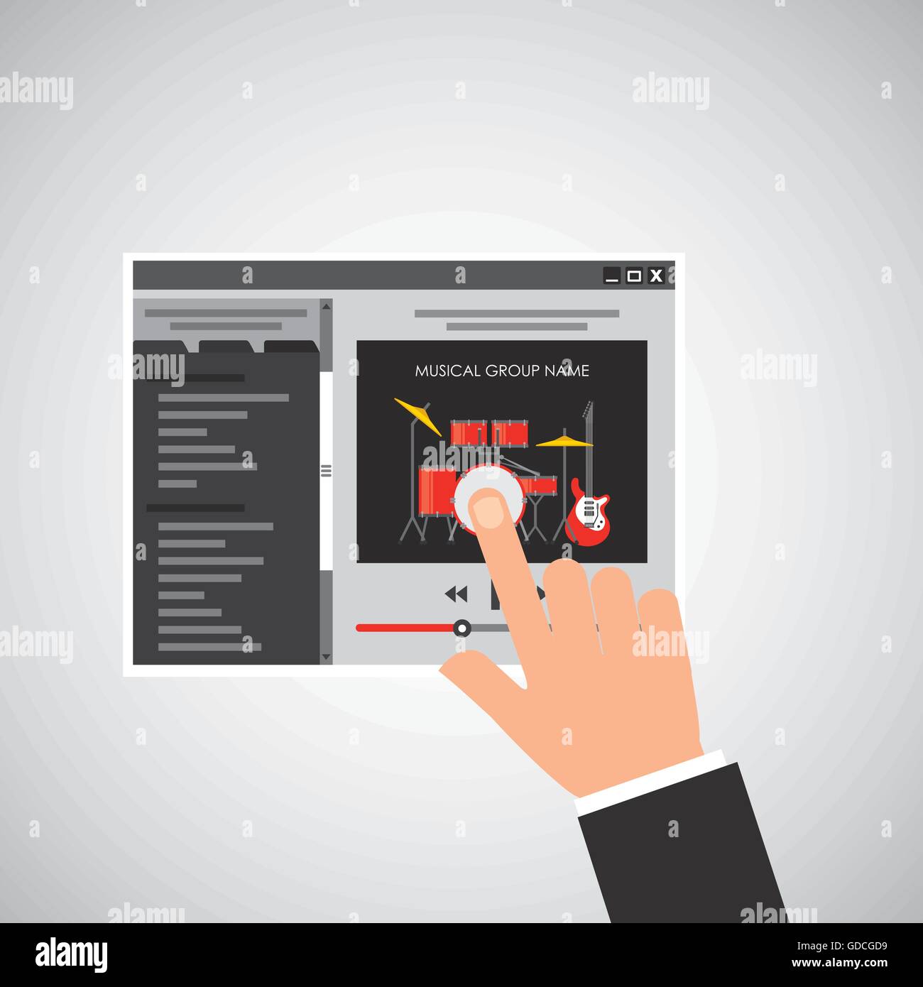 website music design Stock Vector Image & Art - Alamy