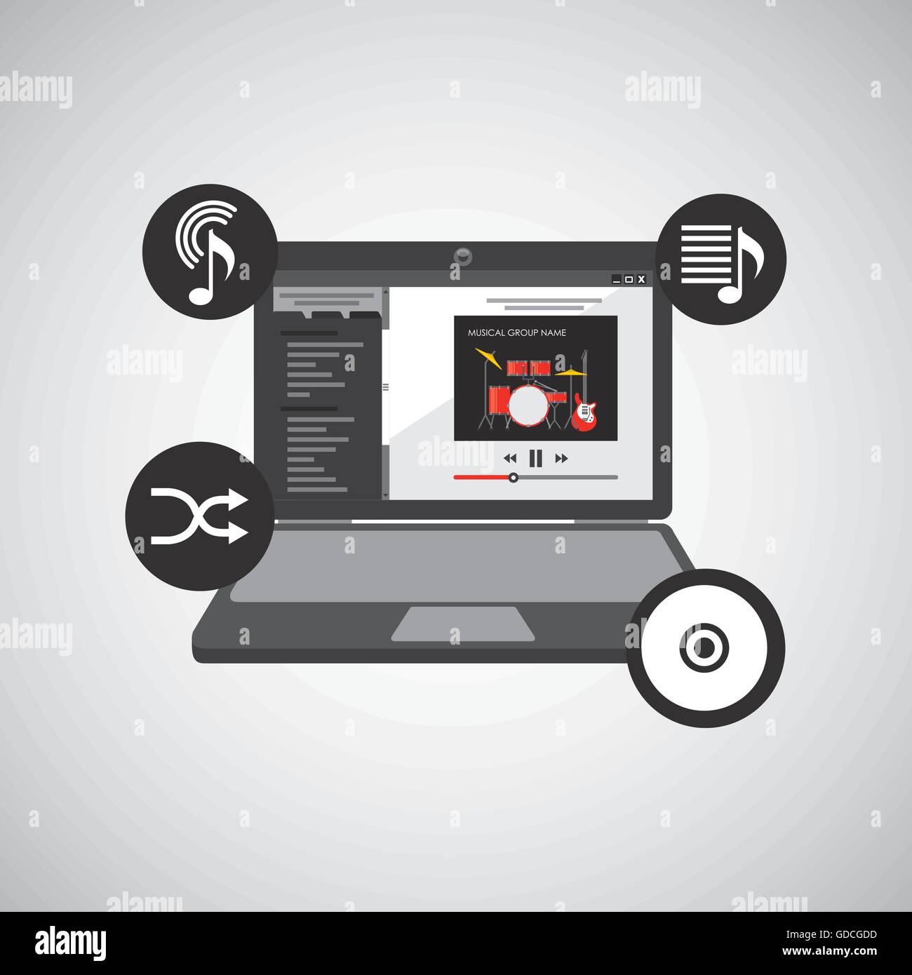 website music design Stock Vector Image & Art - Alamy
