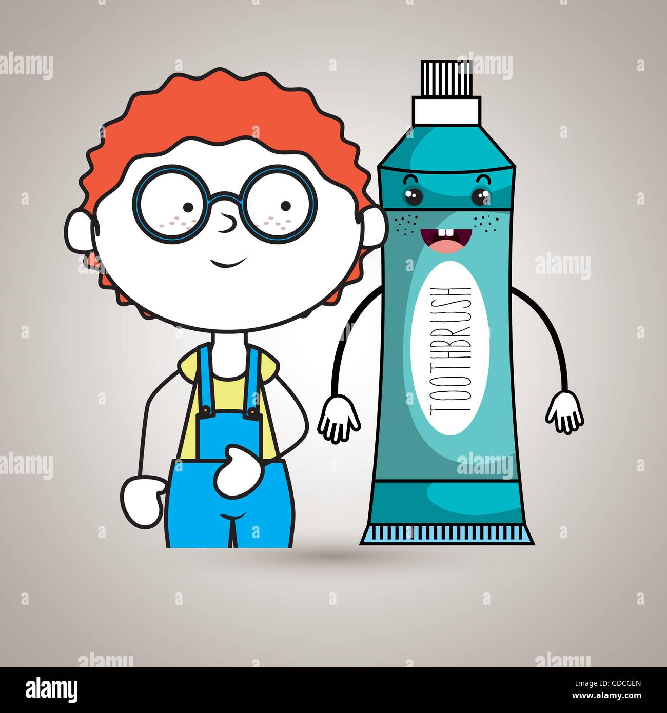 boy with toothpaste isolated icon design Stock Vector Image & Art - Alamy
