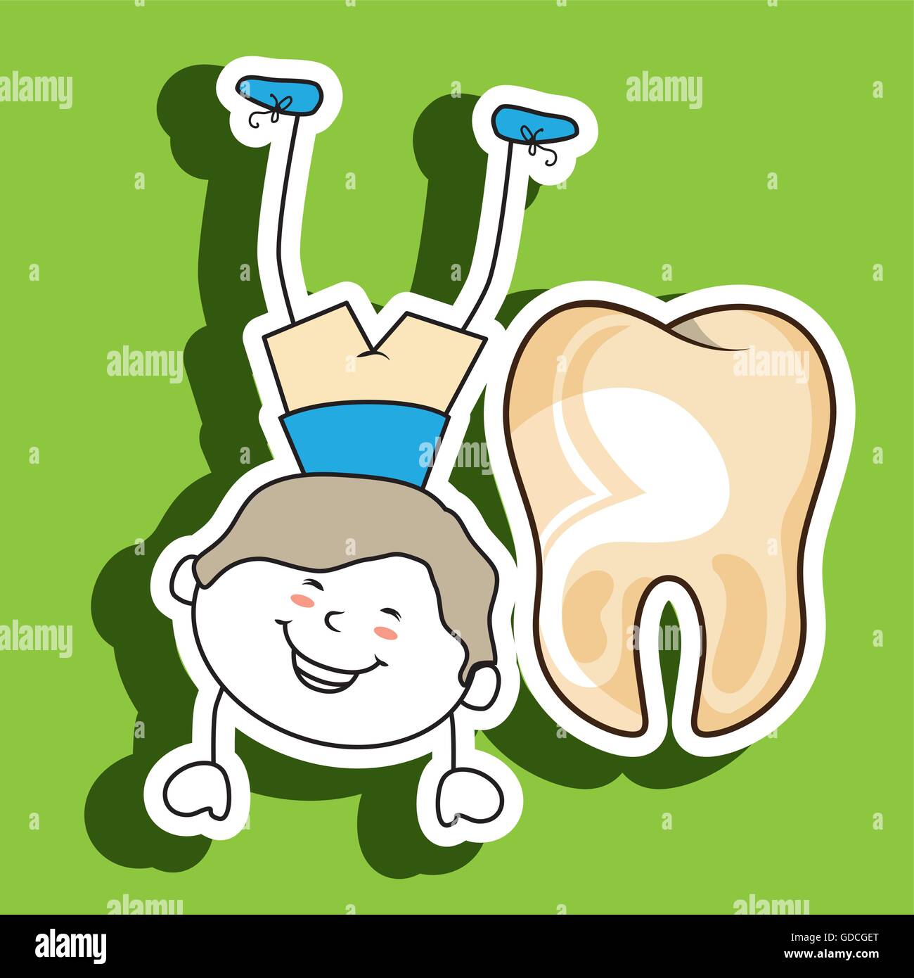 child happy tooth isolated icon design Stock Vector Image & Art - Alamy
