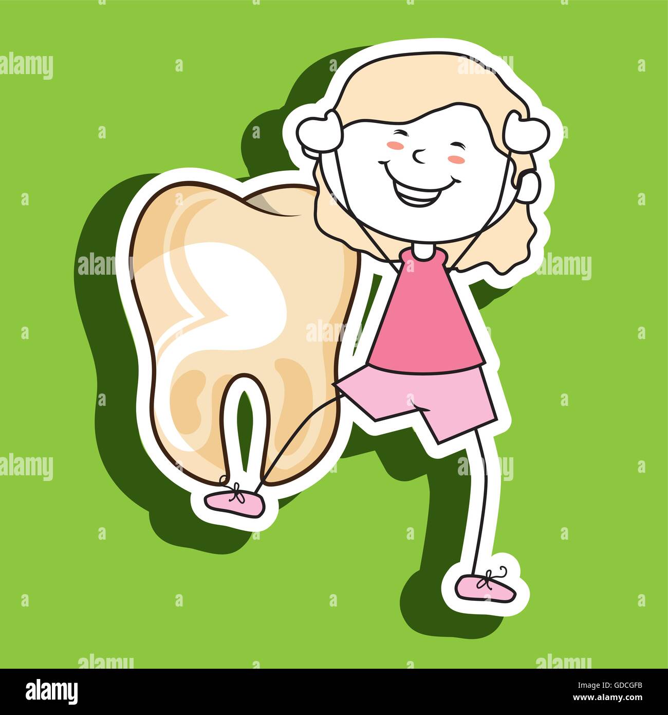 child happy tooth isolated icon design Stock Vector Image & Art - Alamy