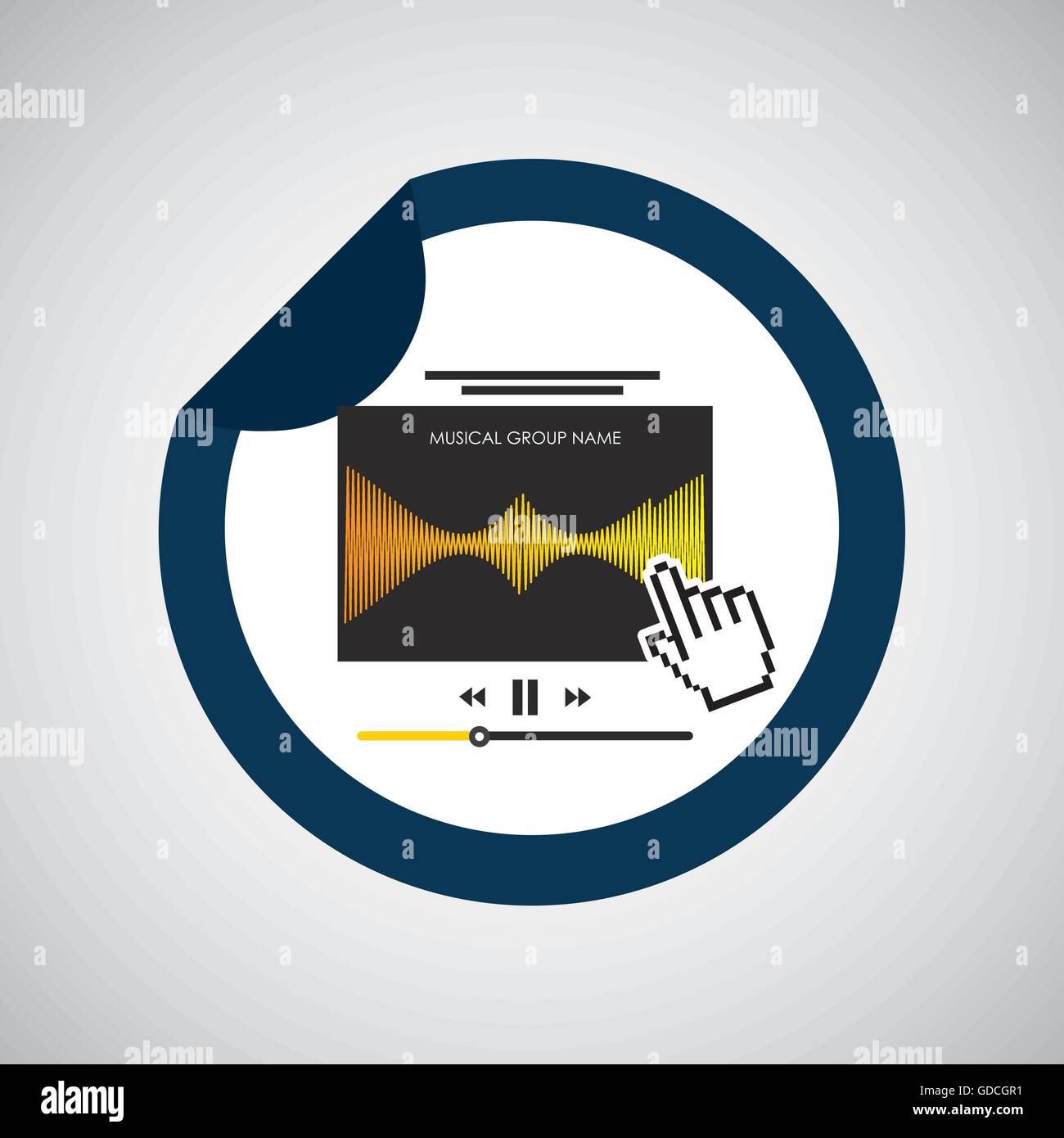 music app icon Stock Vector Image & Art - Alamy