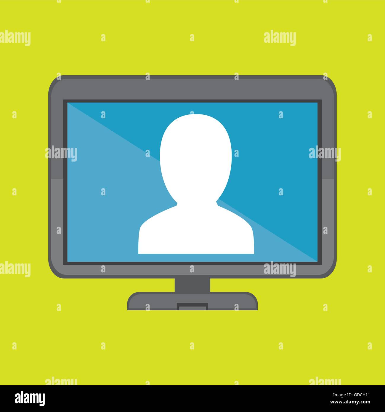 monitor silhouette isolated icon design Stock Vector Image & Art - Alamy