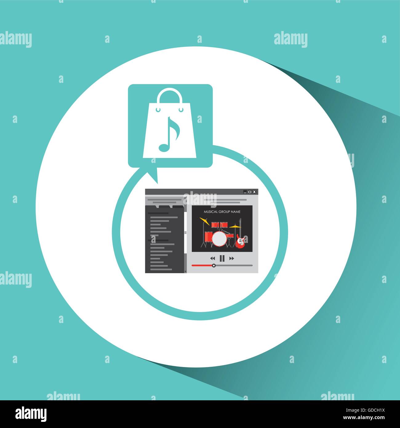 website music design Stock Vector Image & Art - Alamy