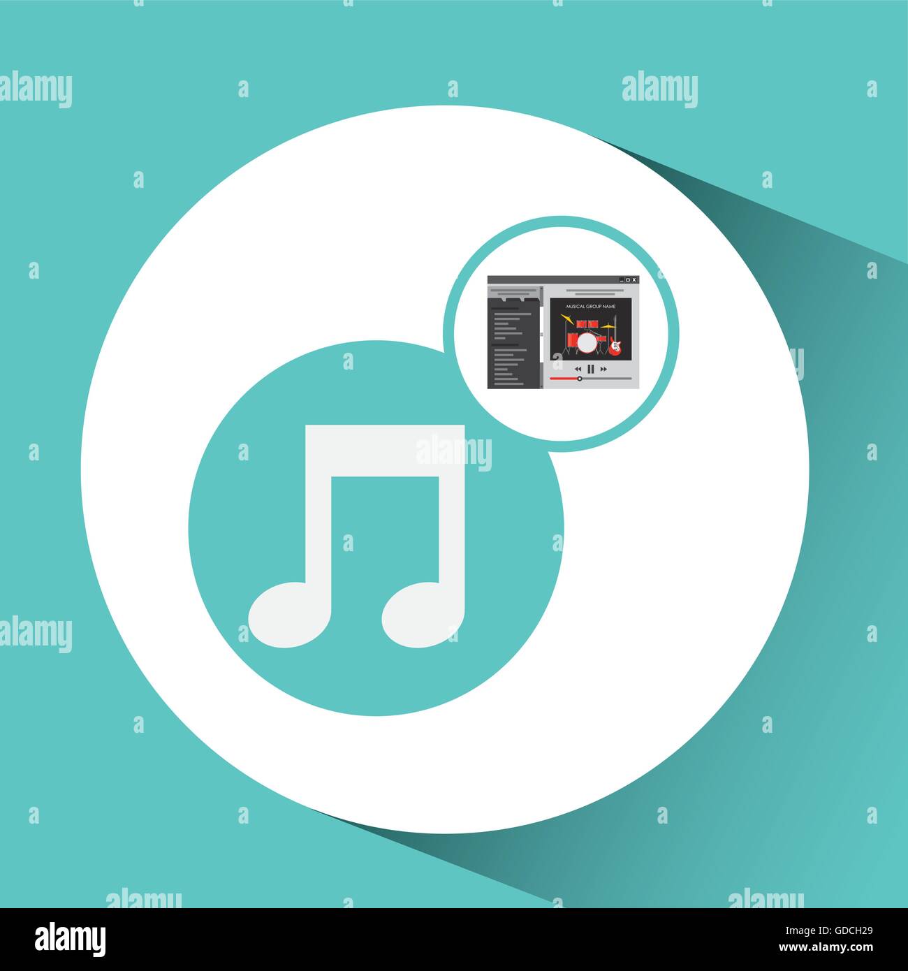website music design Stock Vector Image & Art - Alamy