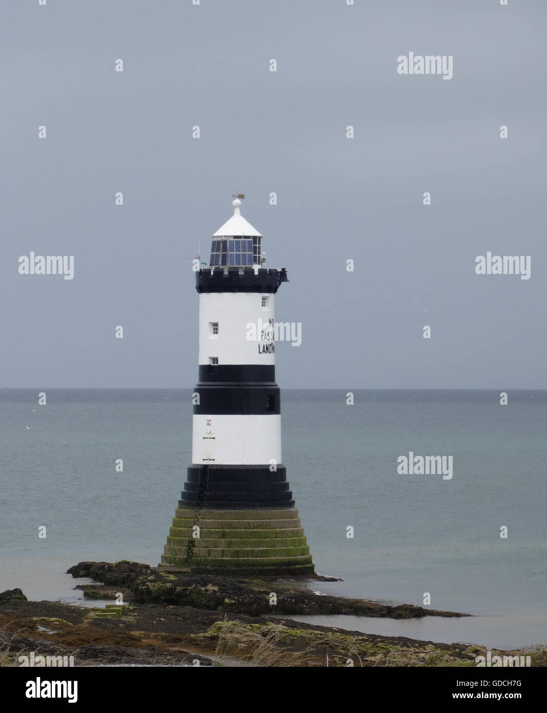 The old lighthouse on Anglesey, Wales Stock Photo - Alamy