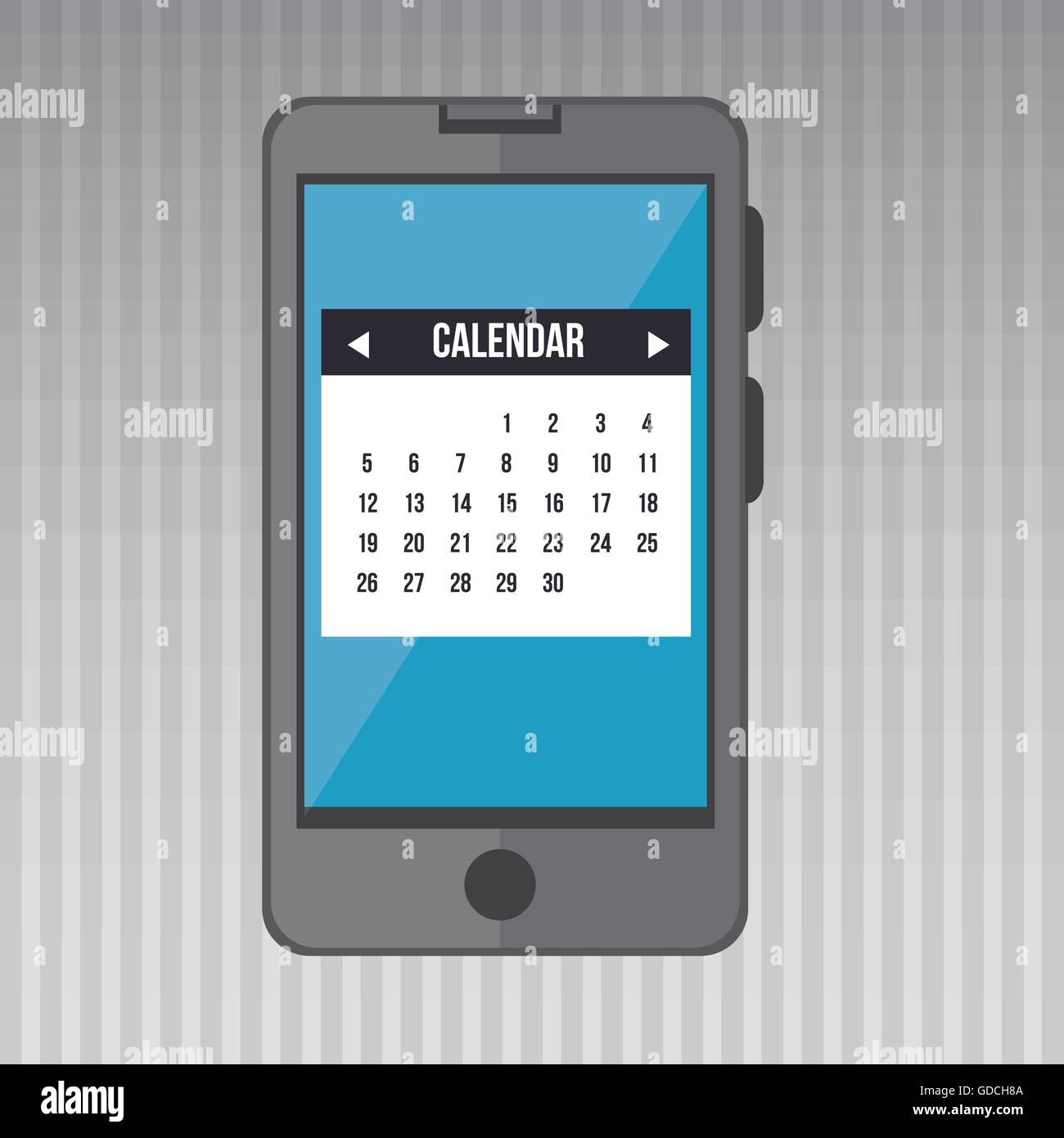 smartphone and calendar isolated icon design Stock Vector Image & Art ...