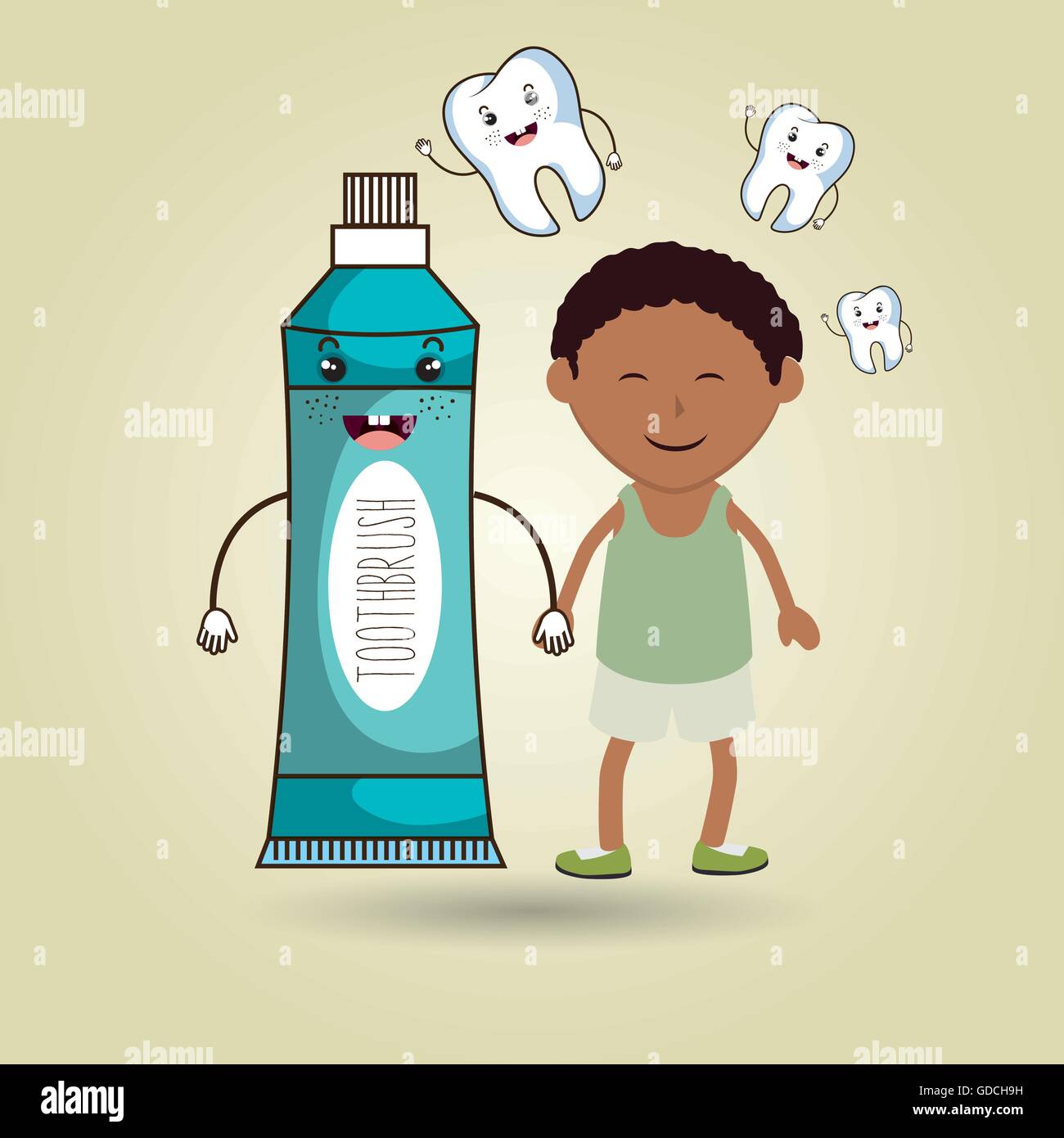 boy and toothpaste isolated icon design Stock Vector Image & Art - Alamy