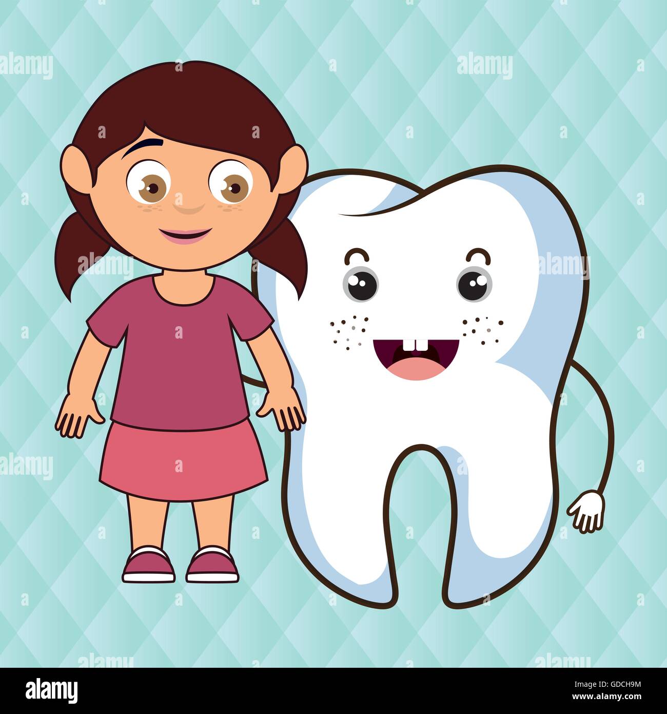 girl with tooth isolated icon design Stock Vector Image & Art - Alamy